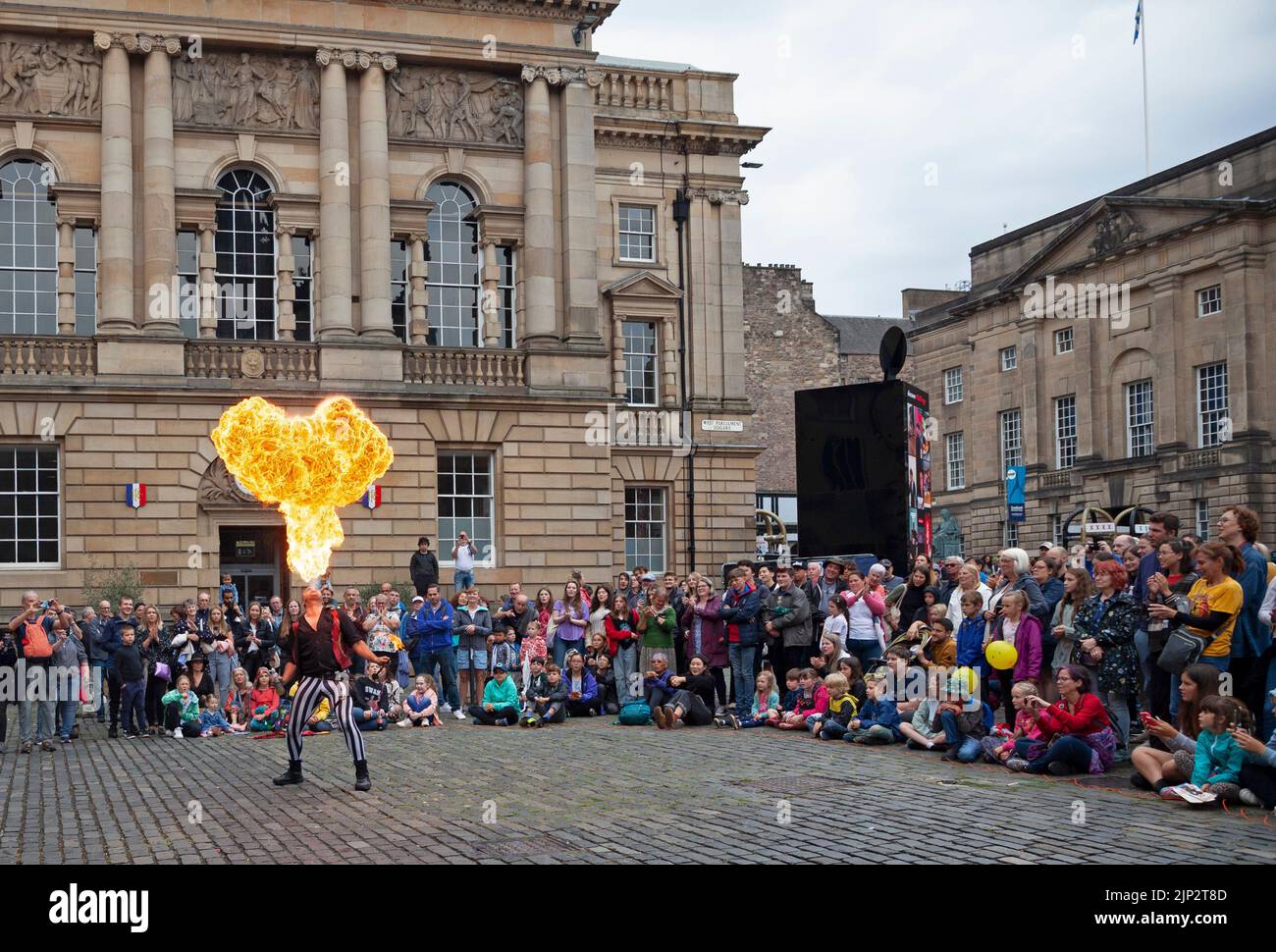 Parliament Square, Edinburgh, Scotland, UK 15th August 2022 Edinburgh ...
