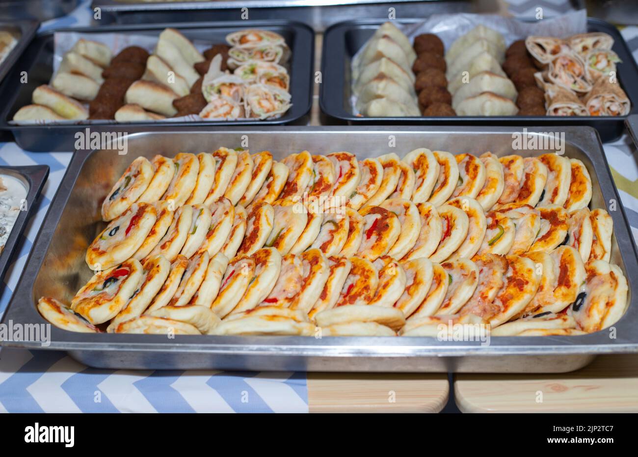 Mini pizzas in a plate hi-res stock photography and images - Alamy