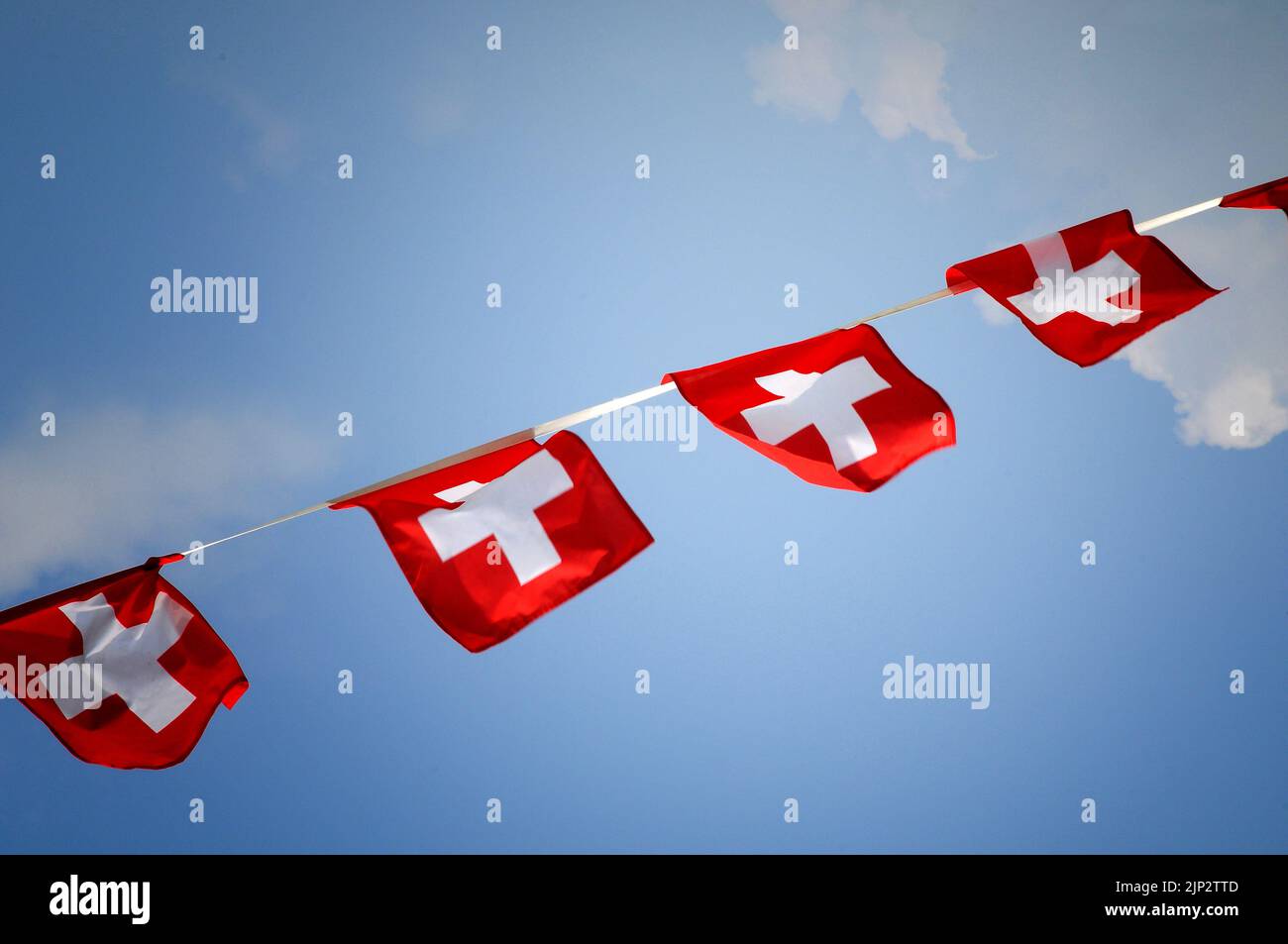 national flag, garland, swiss flag, national flags, garlands, swiss ...