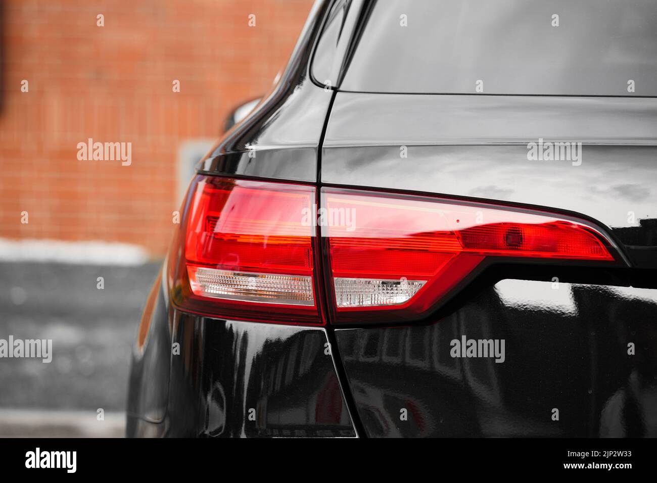 Black tail lights hi-res stock photography and images - Alamy