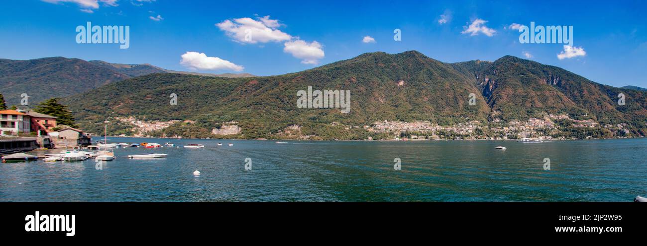 Amazing panoramic, large format, image of Bellano & Gittana, Lake Como ...