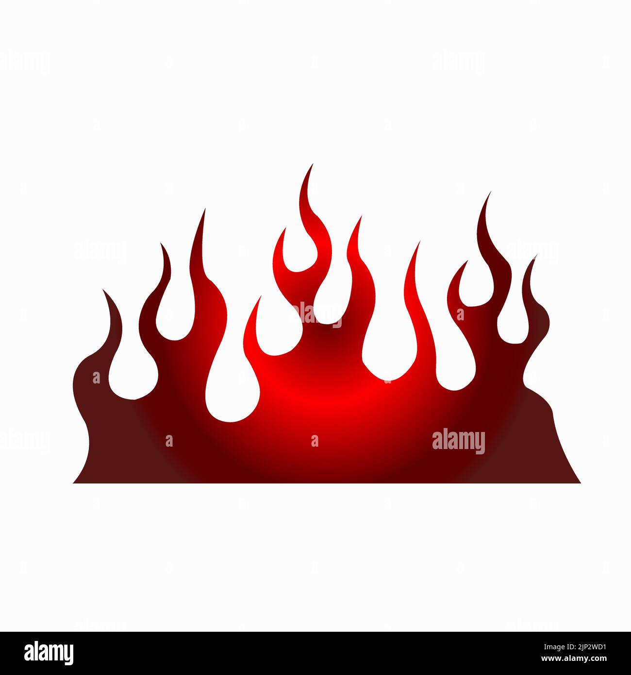 Burning fire flame, fireproof sign isolated blaze icon. Vector burning ...