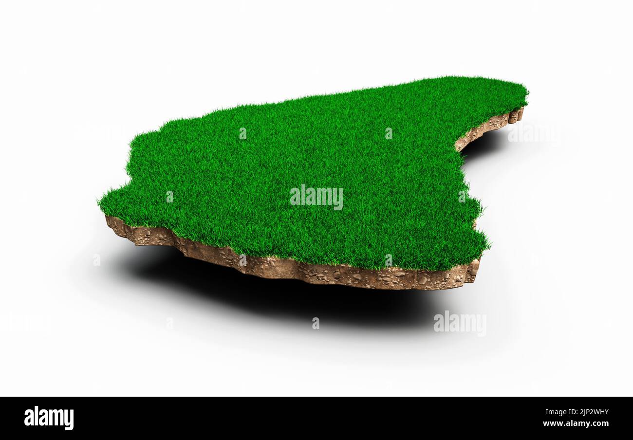 A 3d rendered Barbados map isolated on a white background Stock Photo ...