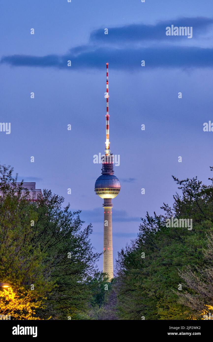 landmark, berlin, television tower, landmarks, television towers Stock Photo - Alamy
