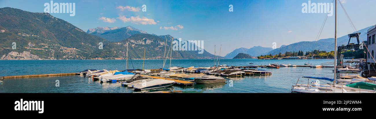 Amazing panoramic, large format, image of Bellano & Gittana, Lake Como ...