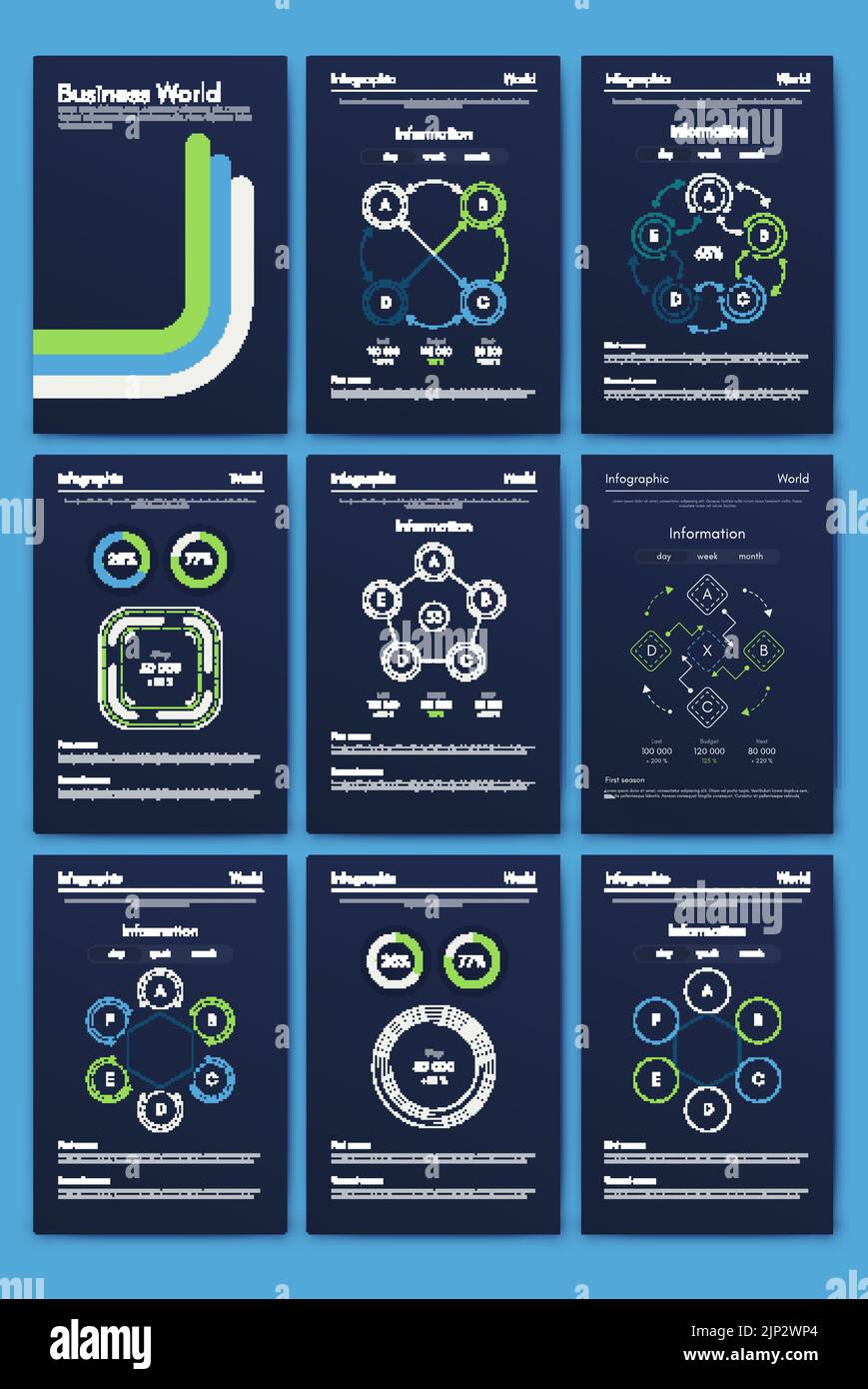 Vector graphics infographics with mobile phone. Template for creating ...
