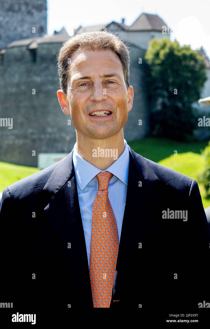 Vaduz, Liechtenstein. 15th Aug, 2022. Alois Hereditary Prince and Regent of Liechtenstein in ...