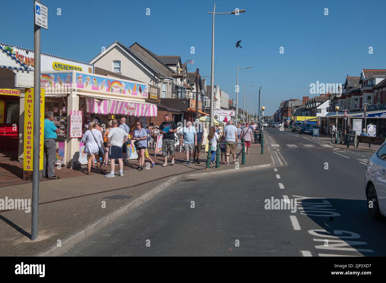 Victoria Road West in Thornton-Cleveleys Lancashire Stock Photo - Alamy
