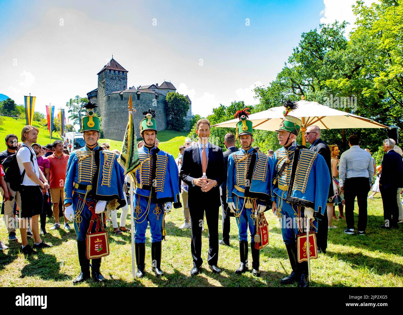 Vaduz, Liechtenstein. 15th Aug, 2022. Alois Hereditary Prince and Regent of Liechtenstein in ...
