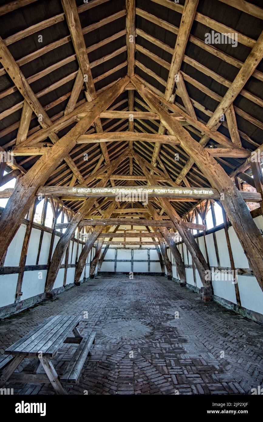 Internally there are seven cruck trusses hi-res stock photography and ...