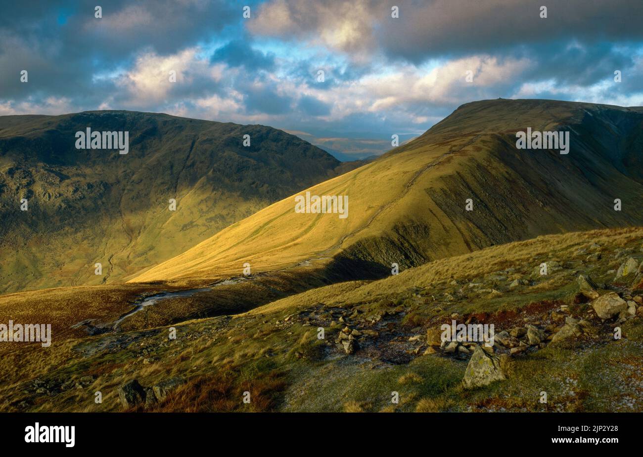 Looking north from Froswick on The Kentmere Horseshoe in The Eastern ...
