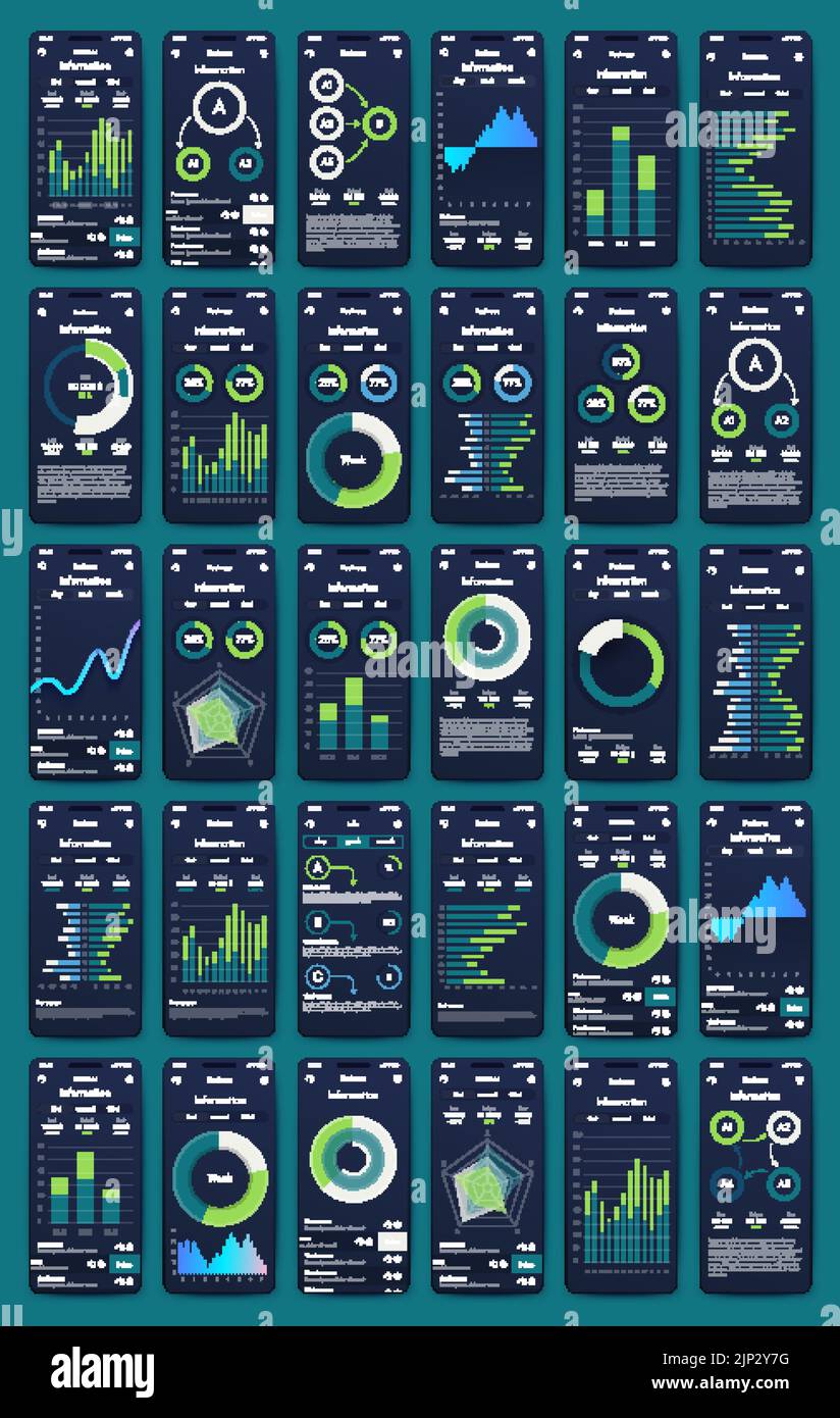 Vector graphics infographics with mobile phone. Template for creating ...