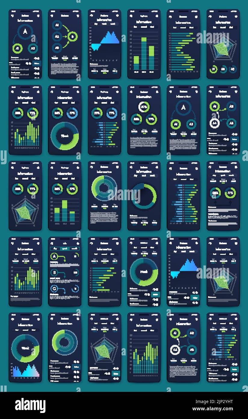 Vector graphics infographics with mobile phone. Template for creating ...