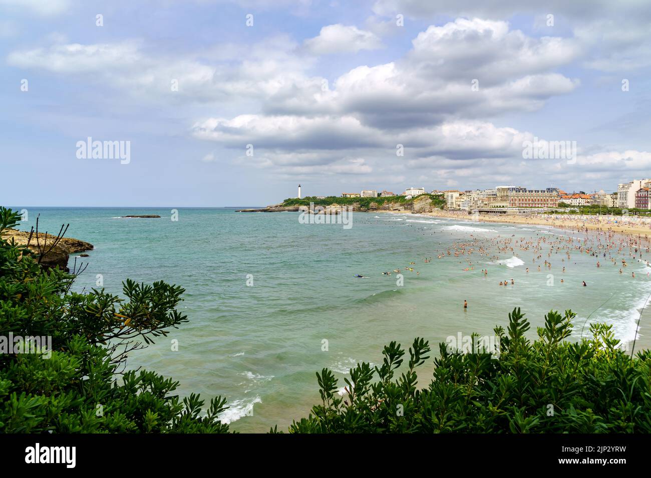 Biarritz beach lifestyle hi-res stock photography and images - Alamy