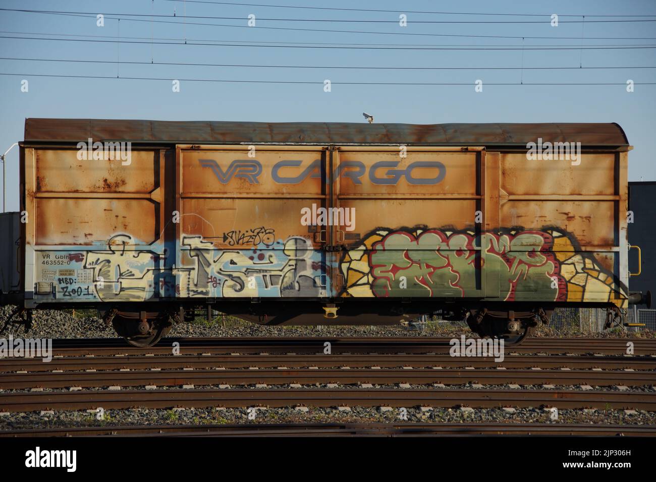 Graffiti on side of a Train Car Stock Photo - Alamy