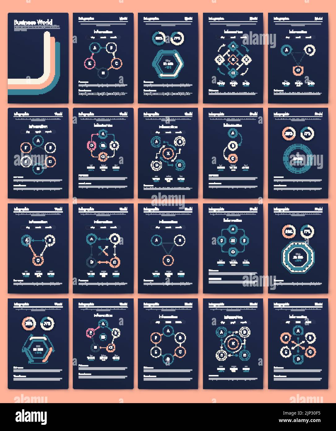 Vector graphics infographics with mobile phone. Template for creating ...