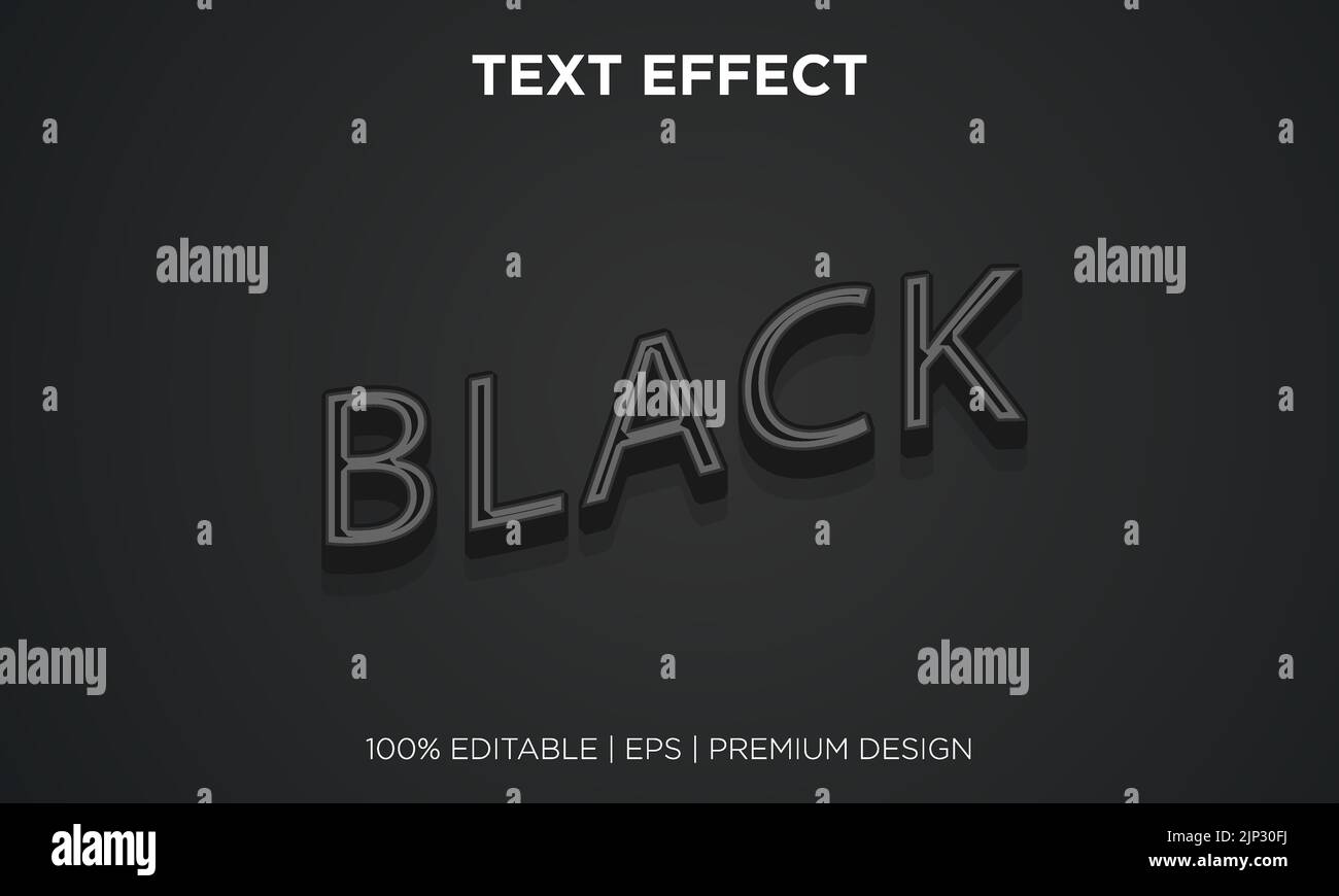 The word black on a black background with placeholder text Stock Vector ...