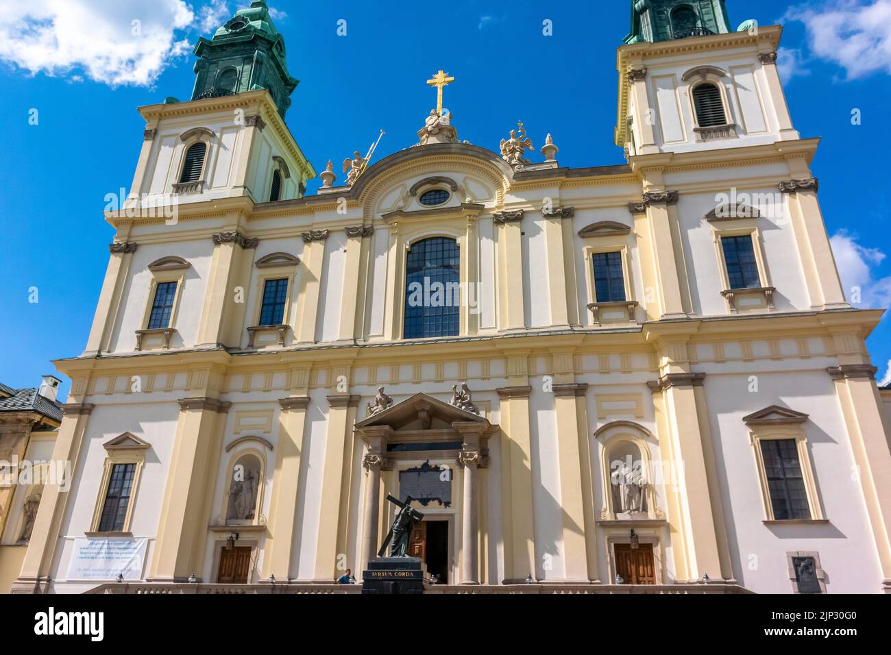 Warsaw, Poland, Building Front, Polish Catholic Church "Holy Cross ...