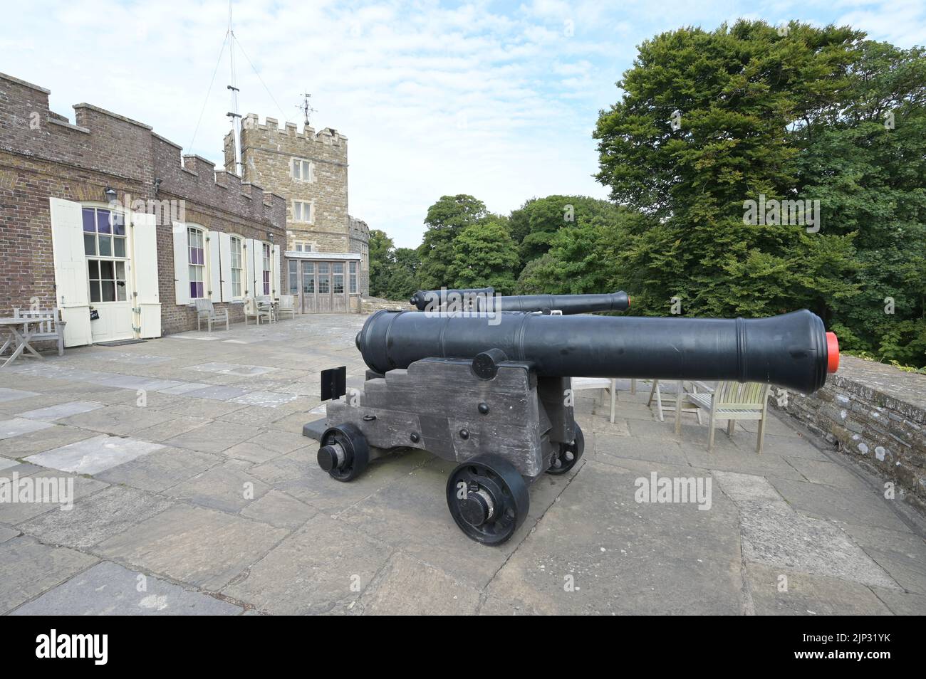 Cannon on the ramparts of an English Artillery Fortress Stock Photo - Alamy