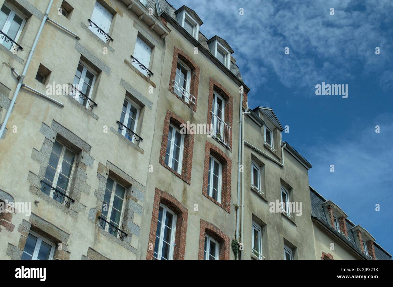 An old French style building in Granville Basse Normandy France - low ...