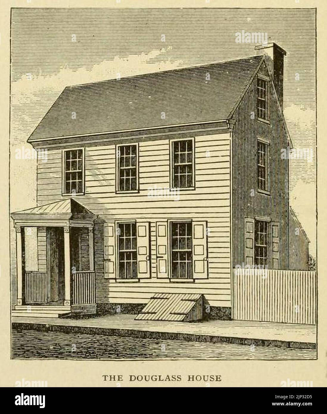 The Douglass House from Battles of Trenton 1898 Stock Photo - Alamy