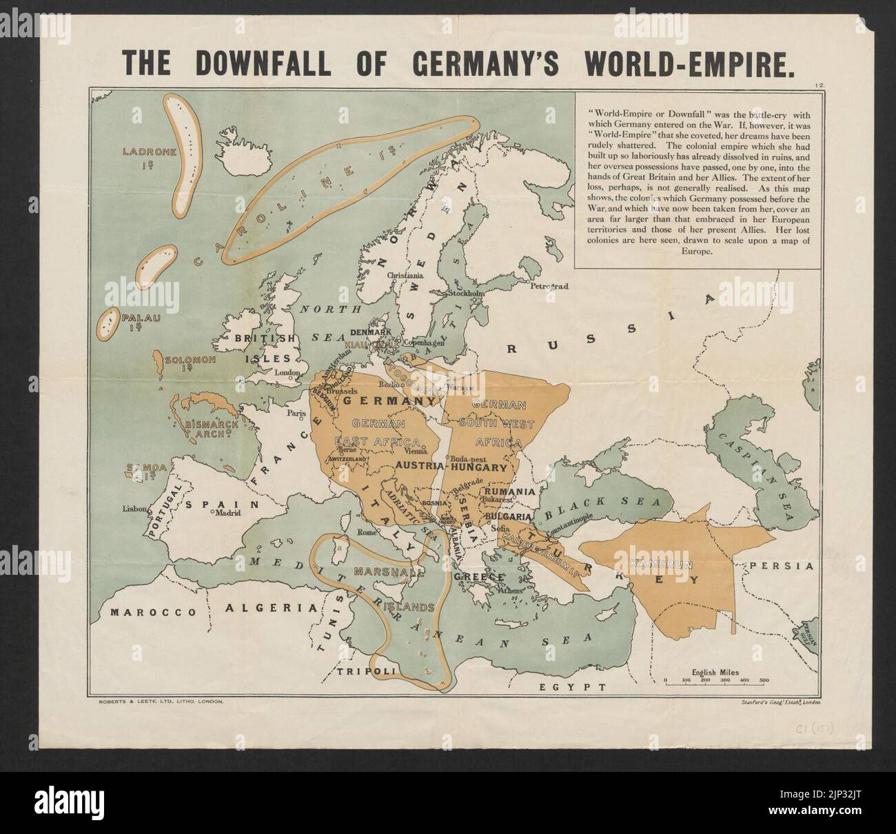 The downfall of Germany's world-empire (5003869 Stock Photo - Alamy
