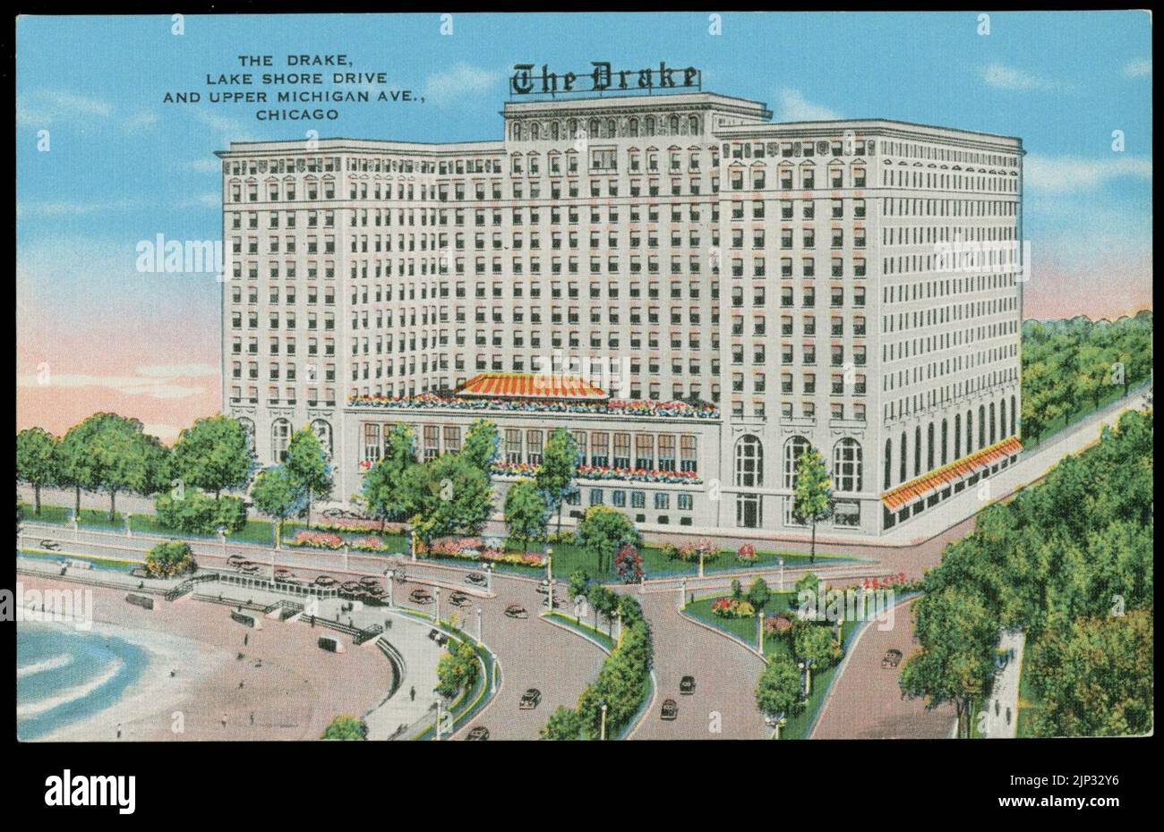 The Drake, Lake Shore Drive - Chicago Stock Photo - Alamy