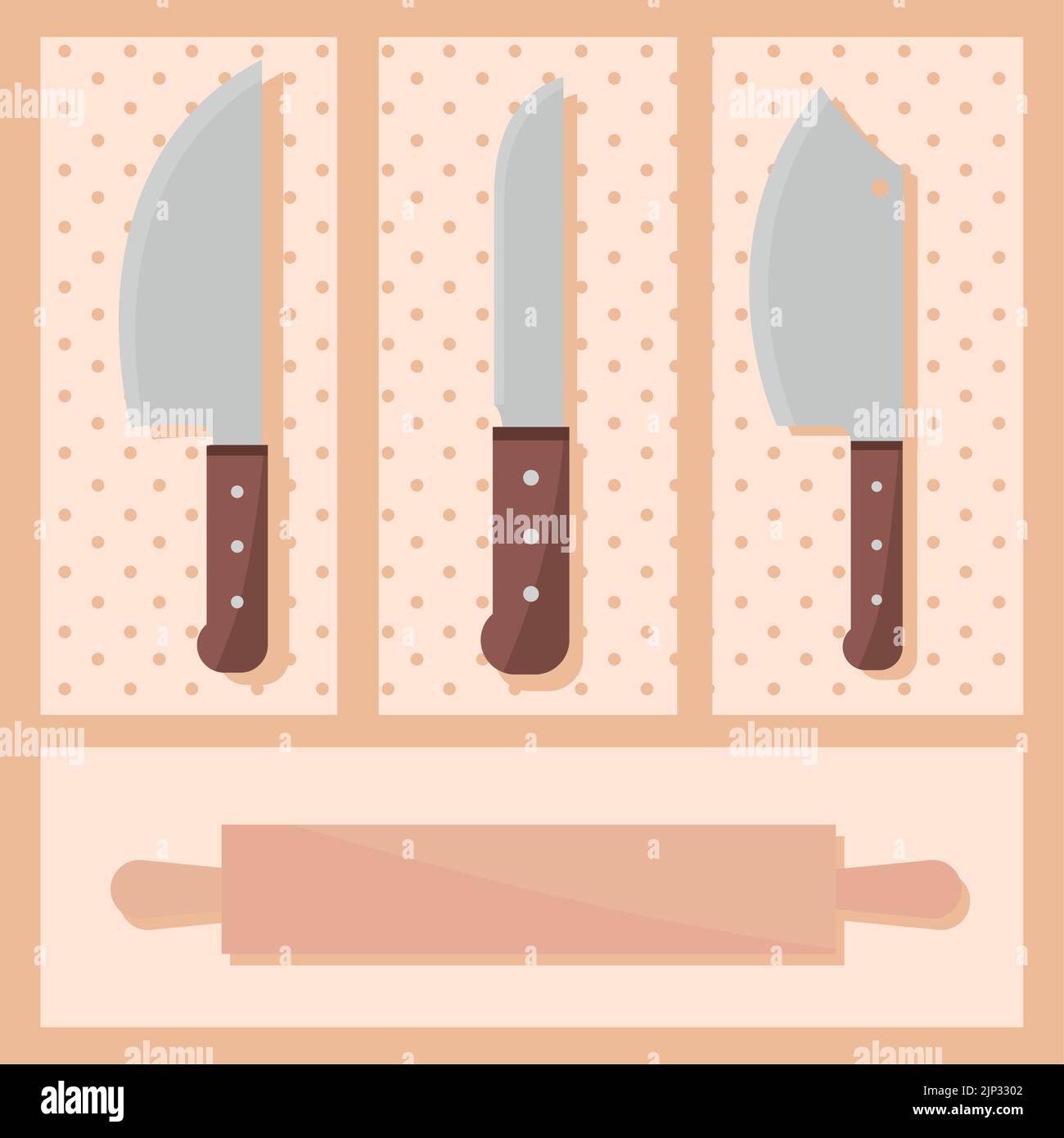 set of knives Stock Vector Image & Art - Alamy
