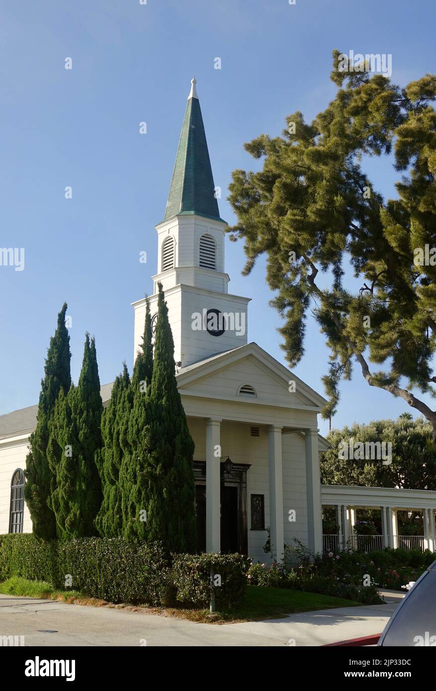 White church tall bell hi-res stock photography and images - Alamy