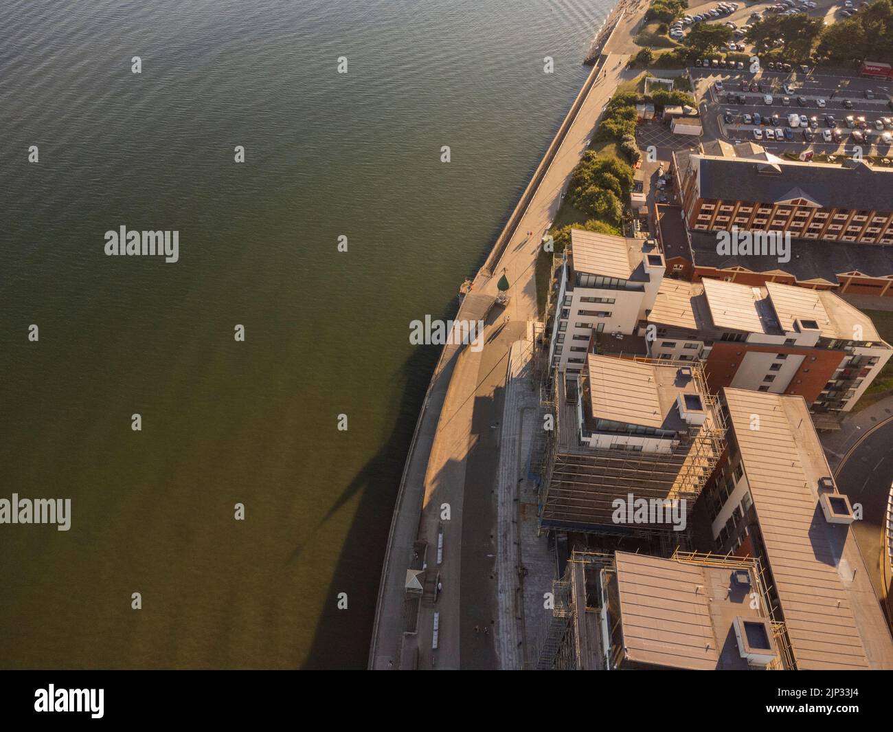 Aerial views of Swansea Maritime Quarter and Sea Front. August 2022 ...