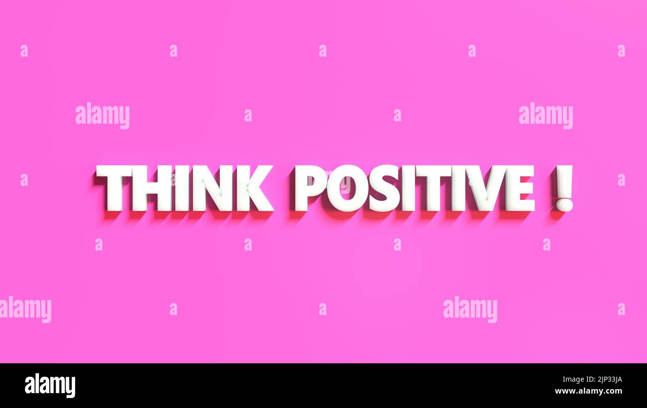 think positive!, mindset, positiv denken Stock Photo - Alamy