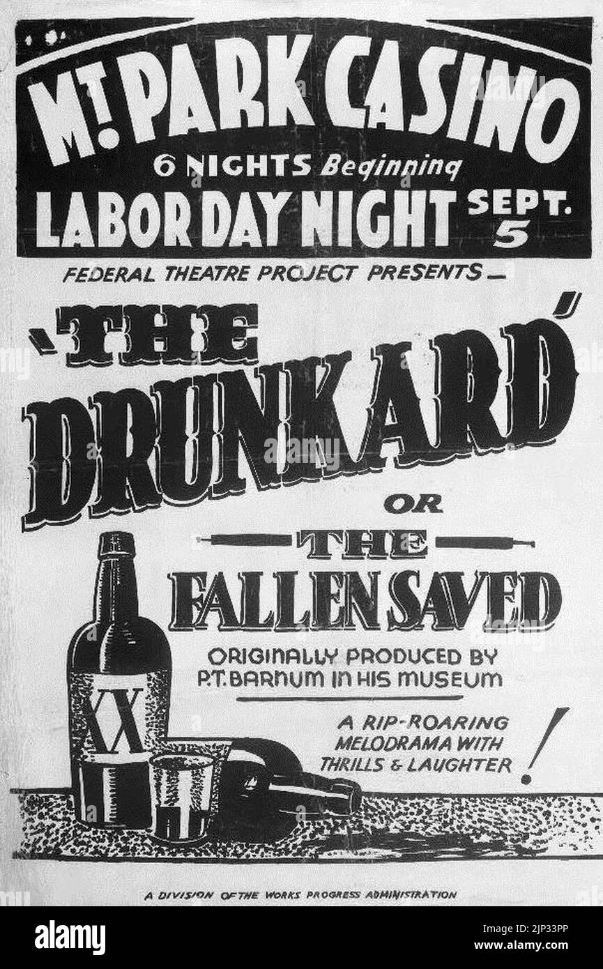 The Drunkard poster Stock Photo - Alamy