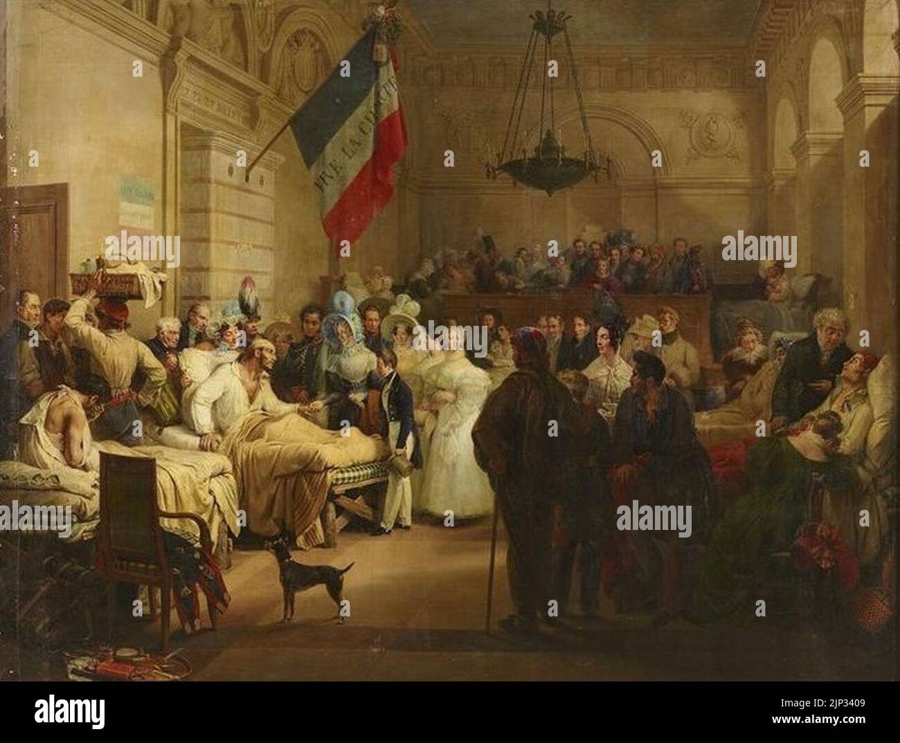 The duchess of Orléans visits the wounded of the three glorious days of ...