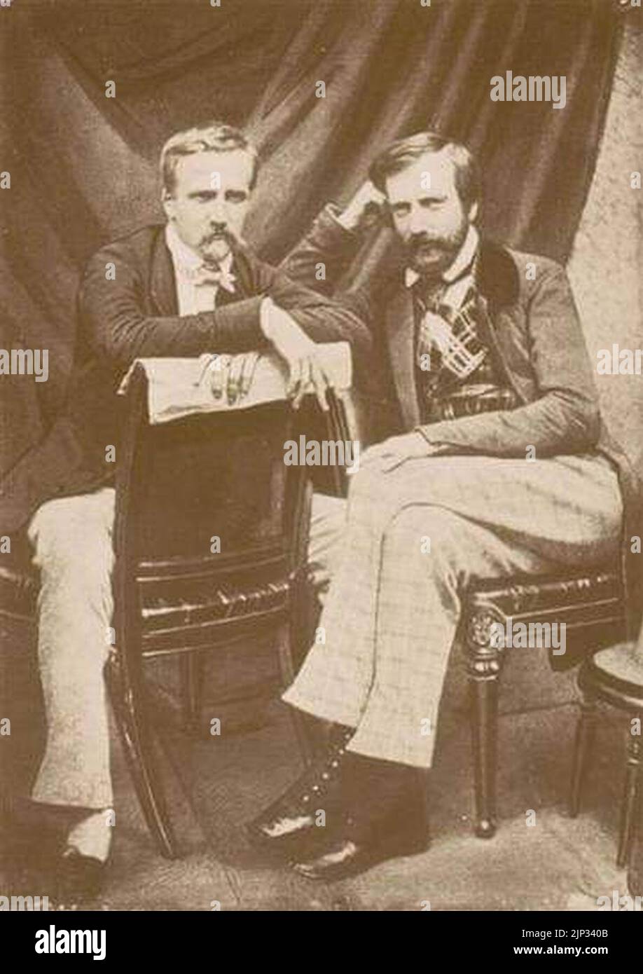 The Duke of Aumale and his brother the Prince of Joinville Stock Photo ...