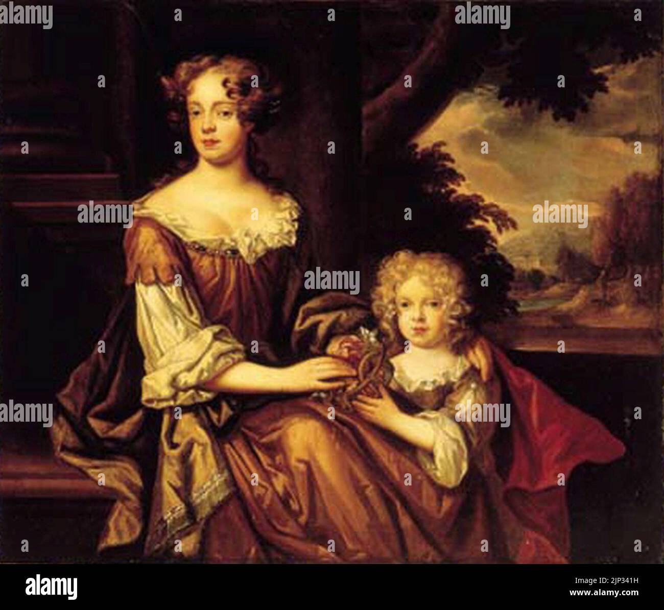 The Duchess Of Cleveland and her daughter Barbara Villiers, by Thomas ...