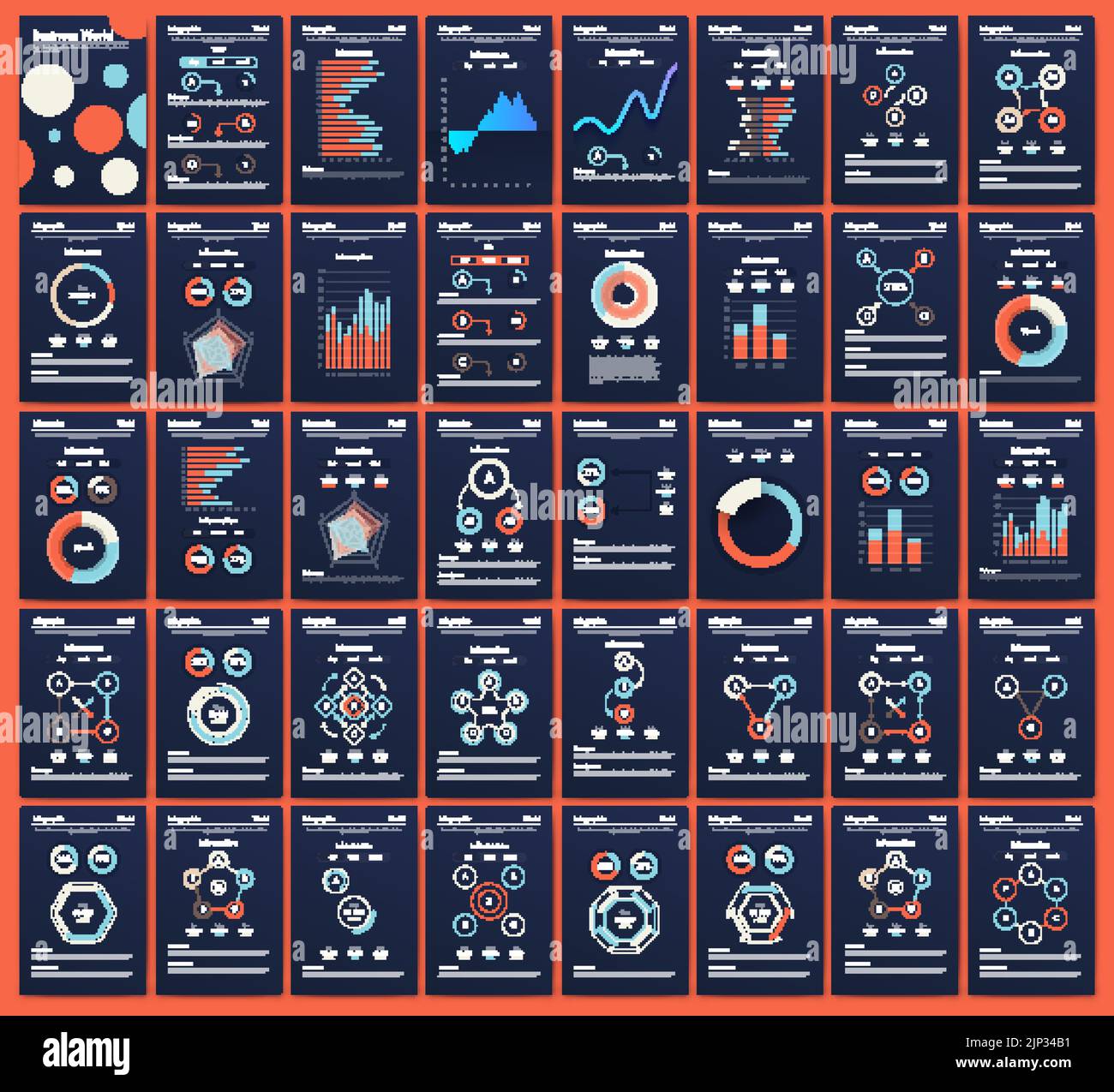 Vector graphics infographics with mobile phone. Template for creating ...