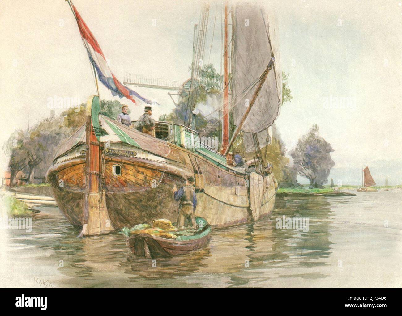 The Dutch Tjalk Cornelis Stock Photo - Alamy