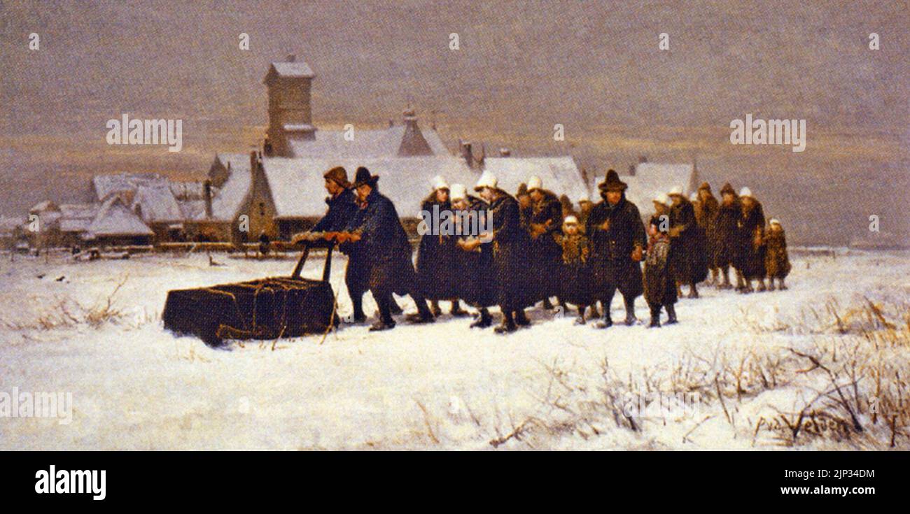 The Dutch Funeral(van der Velden Stock Photo - Alamy