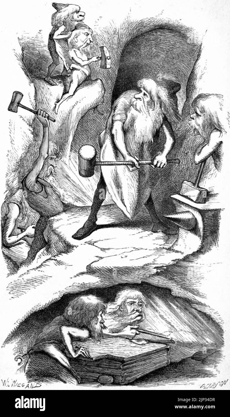 The Dwarfs at Work Stock Photo - Alamy