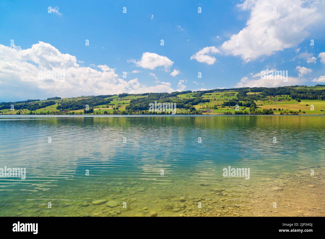 Lake Baldegg in canton of Lucerne, Switzerland Stock Photo - Alamy