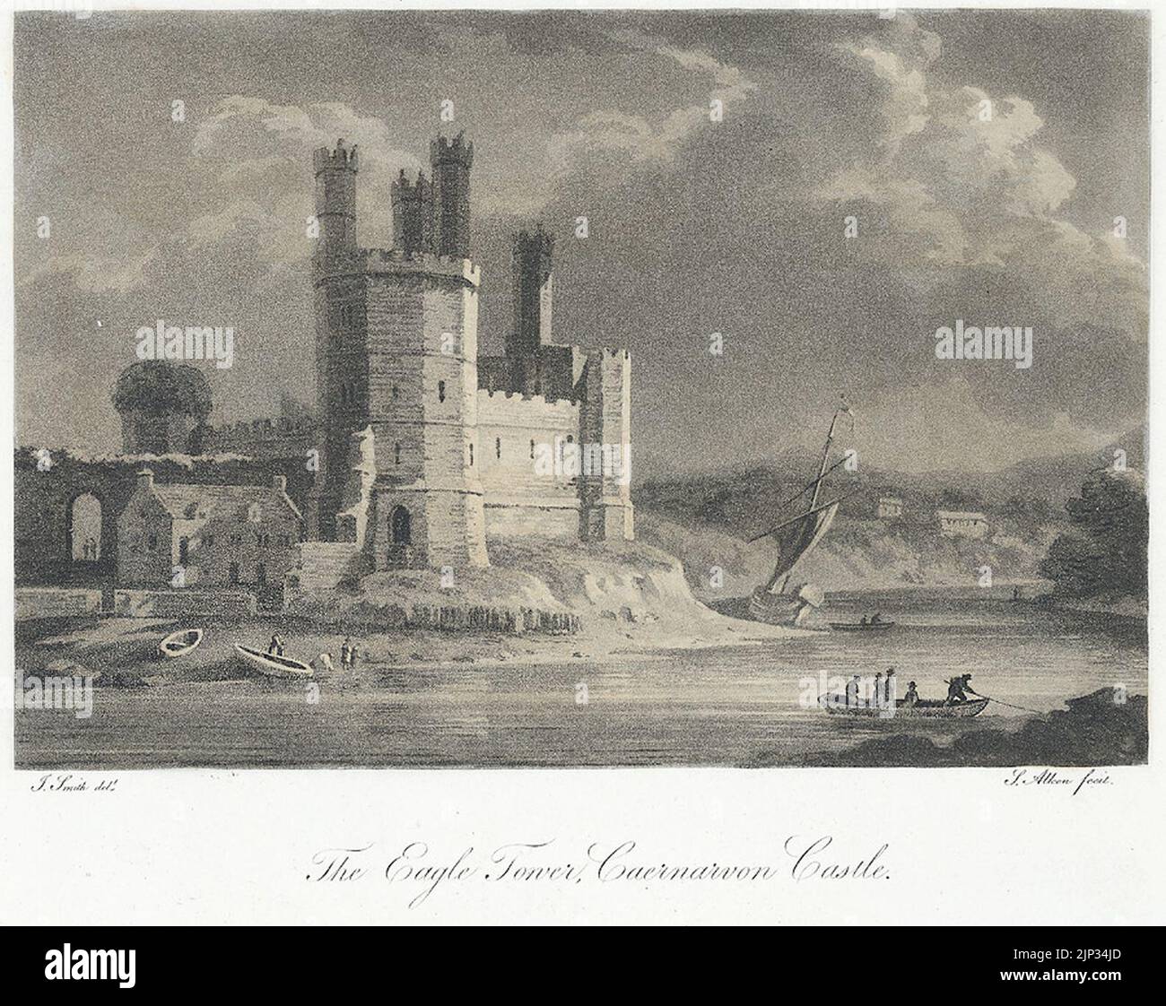 Caernarvon castle eagle tower hi-res stock photography and images - Alamy