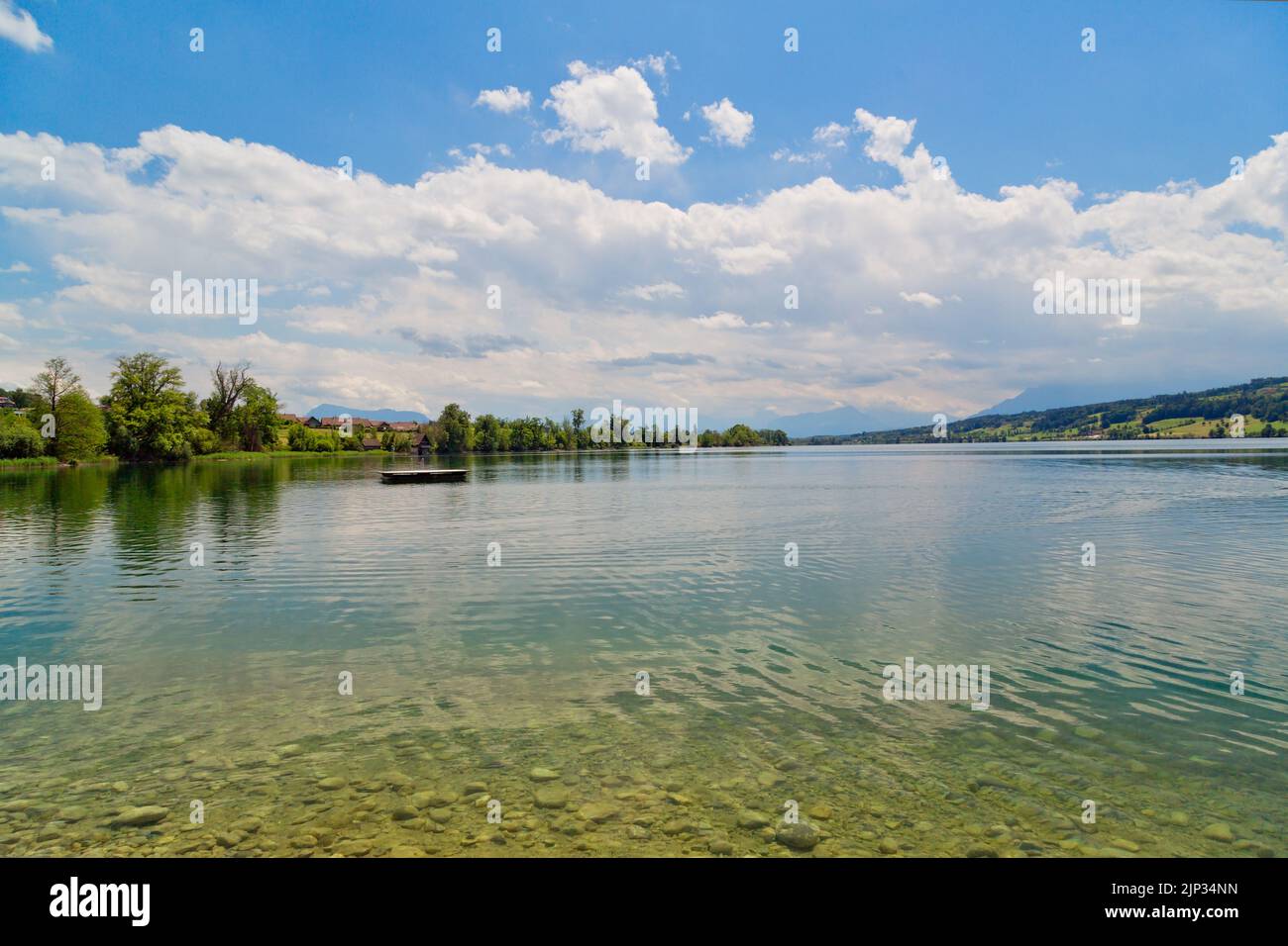 Lake Baldegg in canton of Lucerne, Switzerland Stock Photo - Alamy