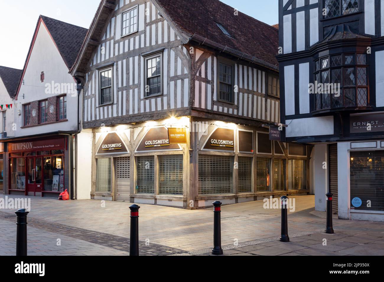 Dawn on Butcher Row in Salisbury, England Stock Photo - Alamy