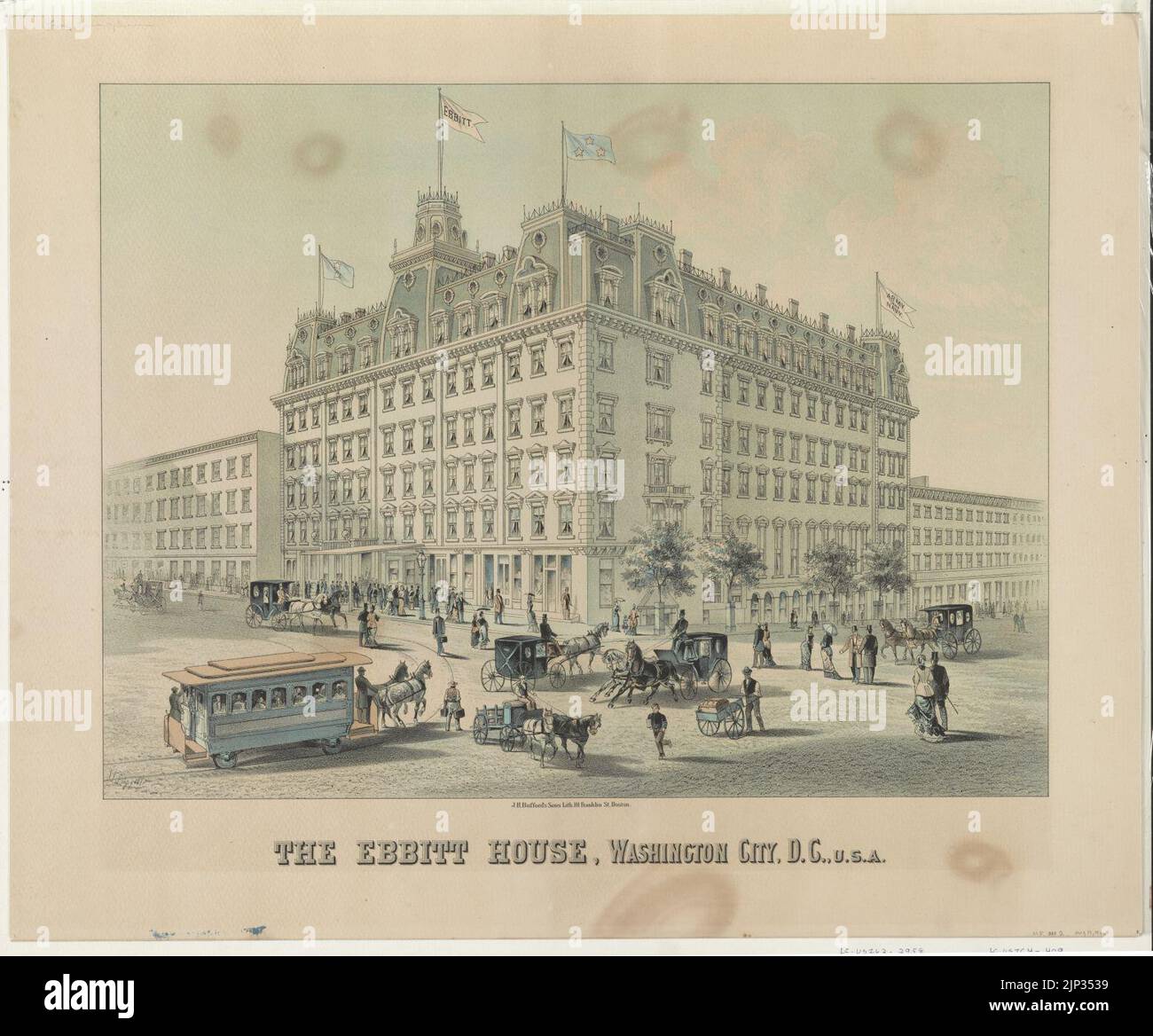 The Ebbitt House, Washington City, D.C., U.S.A Stock Photo - Alamy