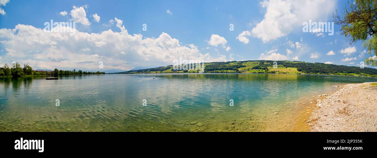 Lake Baldegg in canton of Lucerne, Switzerland Stock Photo - Alamy