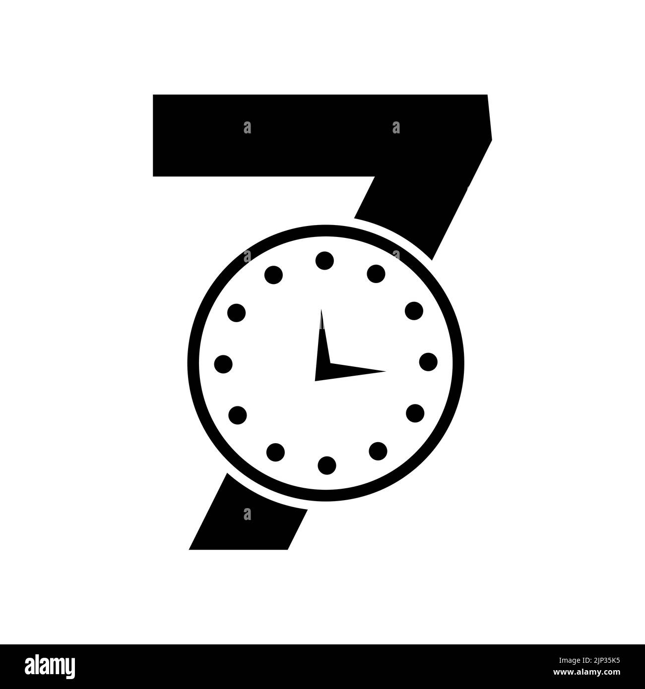 7 clock Stock Vector Images - Alamy