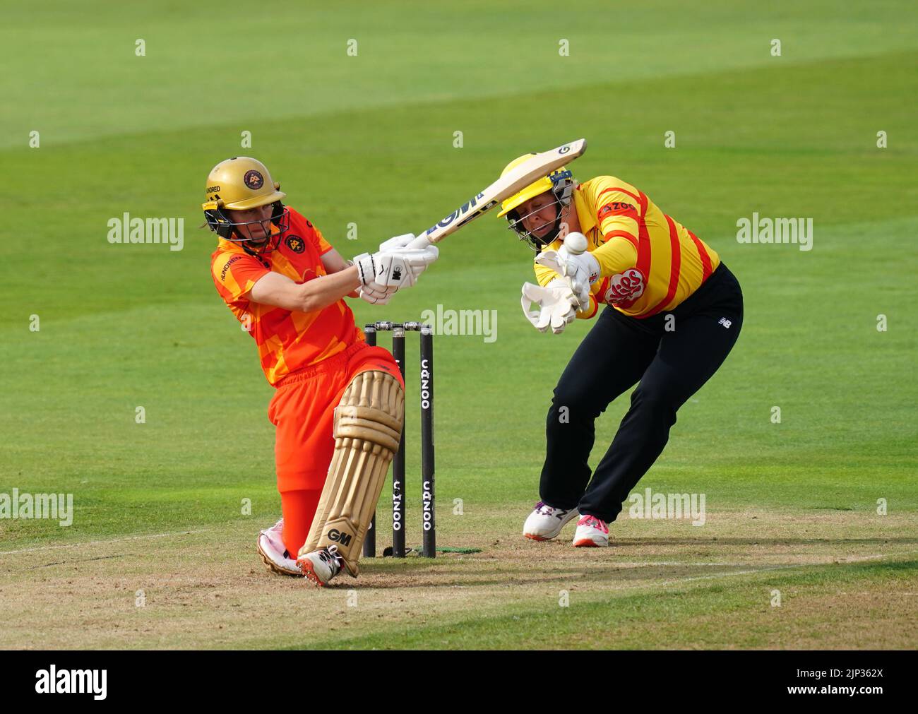 Birmingham Phoenix's Amy Jones batting during The Hundred match at ...