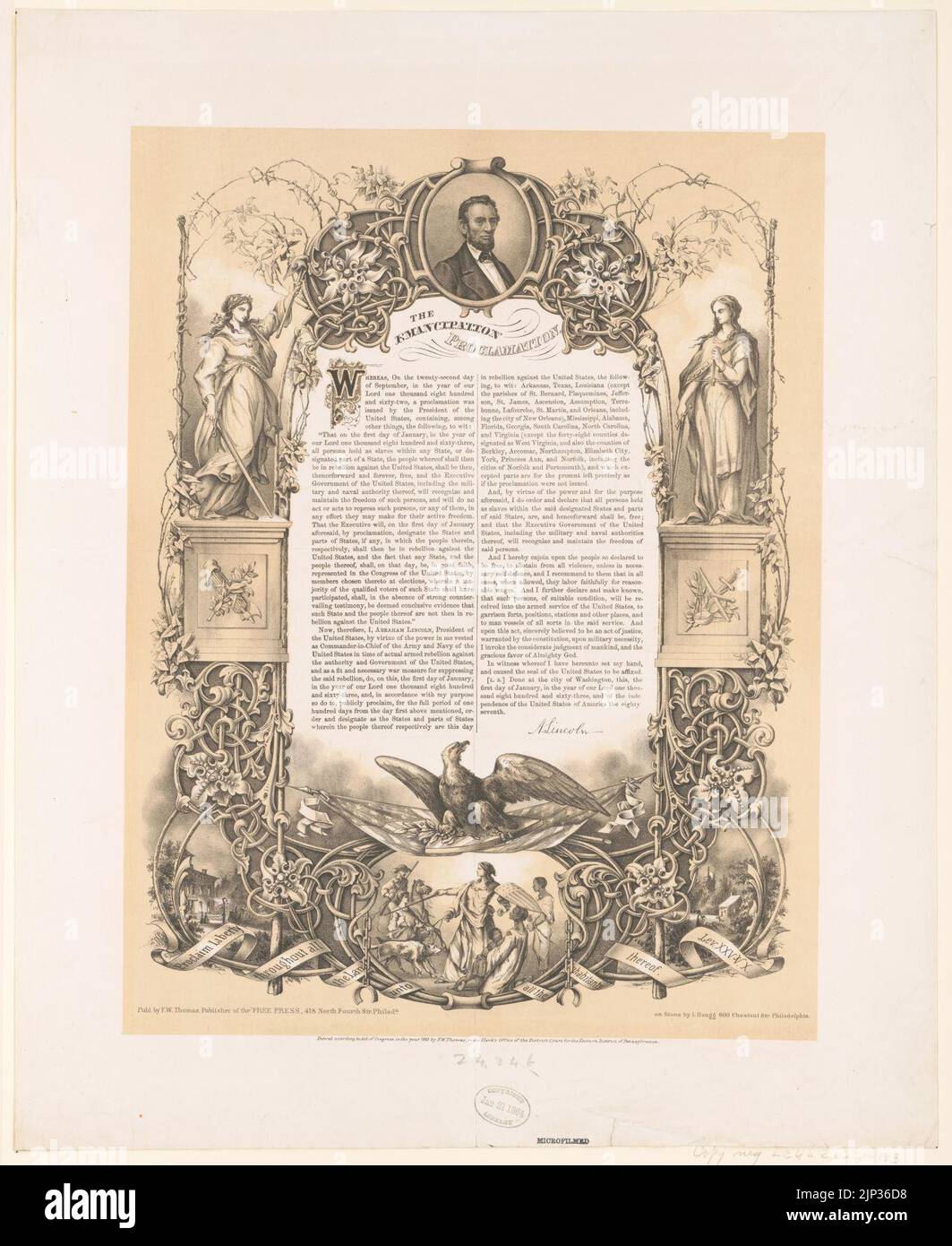 The Emancipation proclamation Stock Photo - Alamy