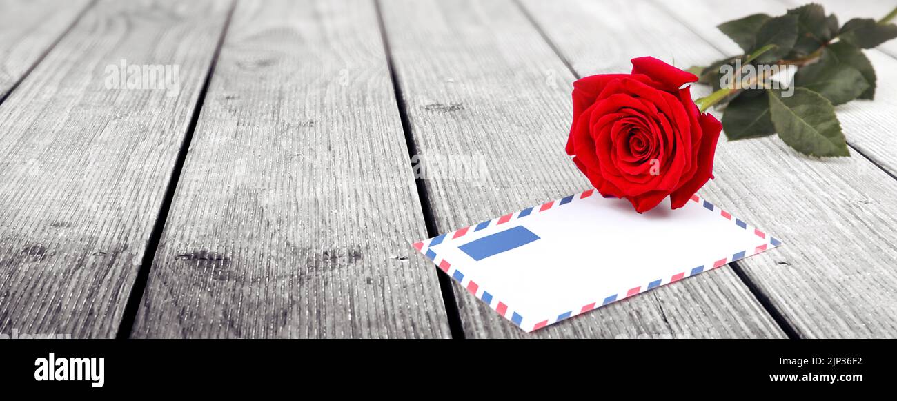 mail, love letter, red rose, mails, love letters, red roses Stock Photo ...