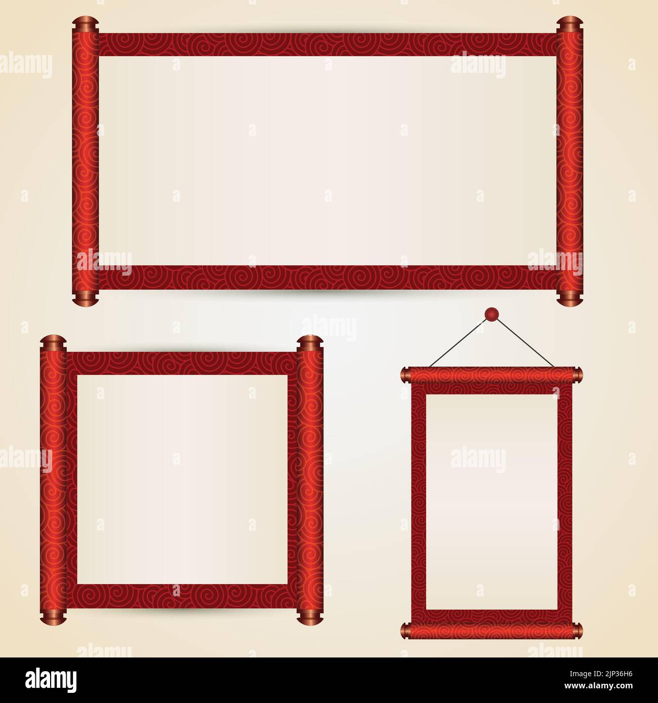 Traditional Chinese scroll, use for mounting and hanging Chinese ...